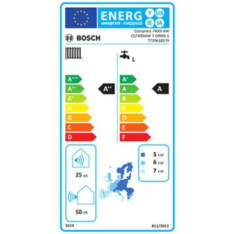 Bosch Luft-Wasser-W&auml;rmepumpe Compress CS7400i AW 7 OR, R410A, MS au&szlig;en, solaroptimiert