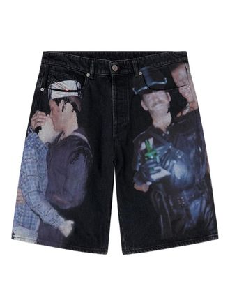 Diesel x Tom of Finland Foundation short en coton - Noir