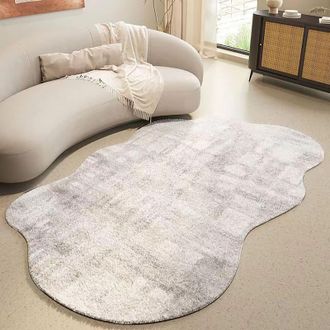 Generic Teppiche F&uuml;rs Wohnzimmer, Fl&auml;chenteppich Mit Unregelm&auml;&szlig;iger Form, Fusselfreie Teppiche F&uuml;rs Schlafzimmer, Waschbare Teppiche