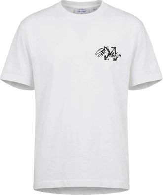 Off-white T-shirt Skate Stroke 2 Arrow - Homme - Tops - Blanc - Taille: XL