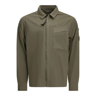 C.P. Company Logo Shirt Jacket - - Jackets - Herren - Gr&uuml;n - M