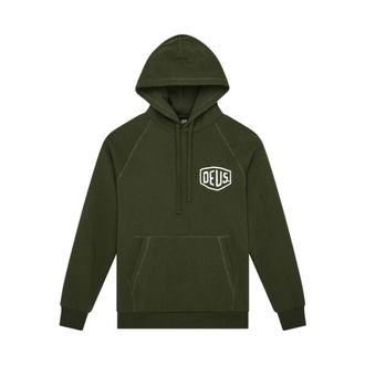 Deus Homme, Sweatshirts et sweats &agrave; capuche, Vert, Taille: S Harajuku Address Sweat &agrave; capuche