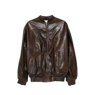 Magda Butrym Femme, Vestes, Brun, Taille: 36 FR Veste en Cuir Marron