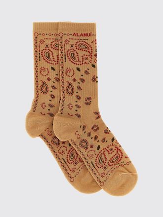 Alanui Chaussettes en m&eacute;lange de coton &agrave; motif cachemire jacquard