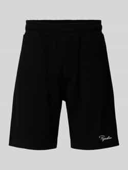 Pegador Shorts mit Logo-Stitching und elastischem Bund