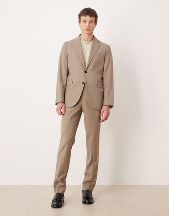 Mango Milan - Elegante Slim-Fit-Hose in Beige, Kombiteil-Neutral