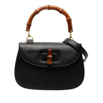Gucci Sac &agrave; main Bamboo Pre-owned - Femme - Pre-owned - Noir - Taille: ONE Size