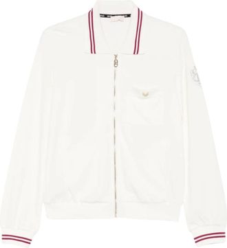 Liu Jo Femme, Vestes, Blanc, Taille: 38 FR Bomber Jacket