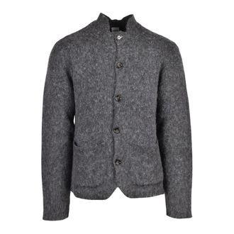 Aspesi Rundhals-Strickjacke - - Knitwear - Herren - Grau - M
