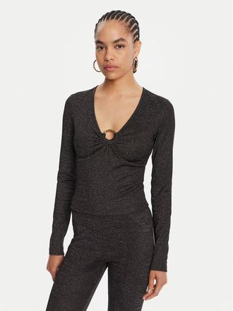 Just Cavalli Bluse 79PAH638 J0251 Schwarz Slim Fit