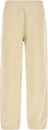 Burberry Femme, Pantalons, Beige, Taille: 42 FR Pantalon de jogging en coton avec application carreaux