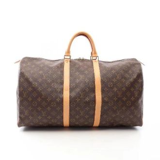 Louis Vuitton Pre-owned Keepall 55 Monogram Boston Bag - Femme - Pre-owned - Brun - Taille: ONE Size