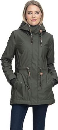 Ragwear Parka de transition pour femme Monadis, vert fonc&eacute;, XS