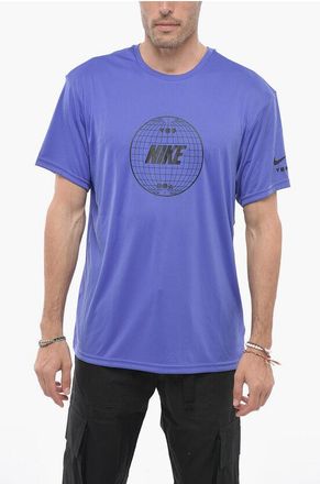 Nike SWIM Crew Neck Dri-fit T-Shirt with Printed Logo size Xxl