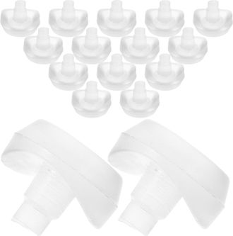 NUOBESTY 16 St&uuml;ck rutschfeste Stuhlgleiter mit Antikollisionsstecker Transparente PVC M&ouml;belmatten Ger&auml;uscharme Bodenschoner f&uuml;r Stuhl und Tischbeine