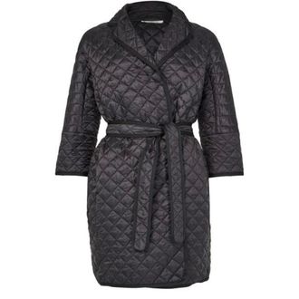 Max Mara Manteau matelass&eacute; ceintur&eacute; Abrigo S - Femme - Manteaux - Noir - Taille: 34 FR