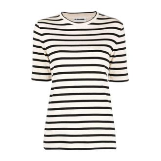 Jil Sander T-Shirt mit Rundhalsausschnitt - - Tops - Damen - Mehrfarbig - M