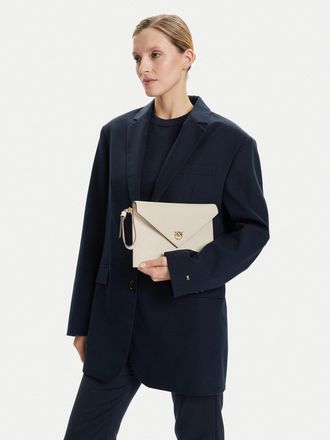 Pinko Handtasche PINKO Flat Purse Handle AI 25-26 PCPL104820 A0F1 &Eacute;cru