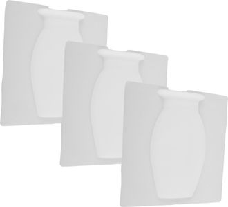 SOLUSTRE 3 St&uuml;ck Wandmagnierte Pflanzer Blumentopf Wandmontierte Vase Getrockneter Bl&uuml;tenhalter Hydroponik -pflanzer White