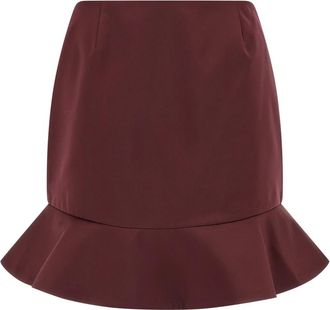 Rotate Rotate Birger Christensen, Femme, Jupes, Brun, Taille: 36 FR Mini-jupe en satin