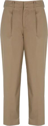 Pantaloni Torino Femme, Pantalons, Brun, Taille: 44 FR Cropped Pantalons