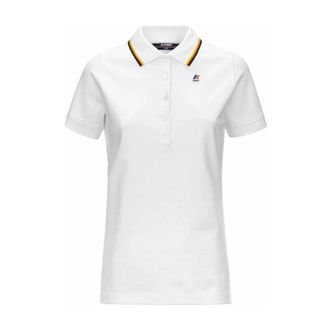 K-Way Alizee Stretch Polo T-Shirt - - Tops - Damen - Wei&szlig; - L