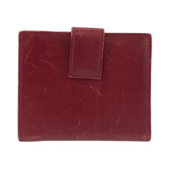 Gucci Portefeuille compact en cuir Pre-owned - Femme - Pre-owned - Rouge - Taille: ONE Size