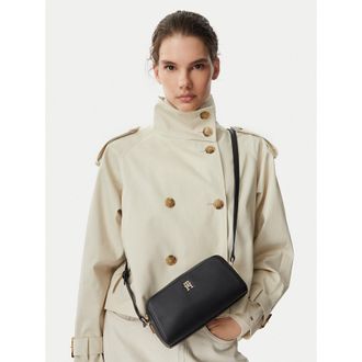 Tommy Hilfiger Handtasche Tommy Hilfiger Th Grace Camera Bag AW0AW18863 Schwarz