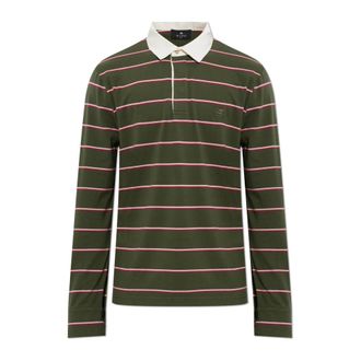 Etro Langarm Poloshirt - - Tops - Herren - Gr&uuml;n - M