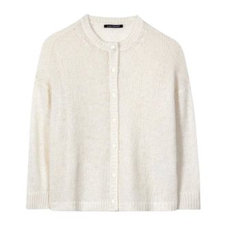 Luisa Cerano Femme, Pulls, Blanc, Taille: 38 FR Cardigan
