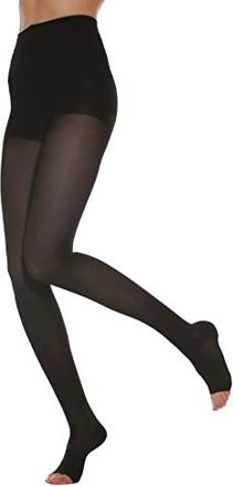 Relaxsan Basic 980A (Noir 4/XL) collant de maintien 280 Den pied ouvert compression graduée forte
