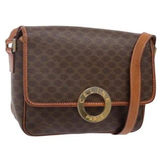 Celine Sac bandouli&egrave;re en plastique Pre-owned - Femme - Pre-owned - Brun - Taille: ONE Size