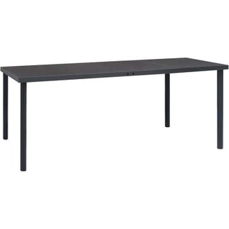vidaXL Outdoor-Esstisch Anthrazit 190x90x74 cm Stahl - Vidaxl