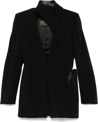 MUGLER Blazer mit Cut-Out - Schwarz