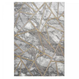 Un amour de tapis Unamourdetapis - Tapis salon et chambre 80x150 or rectangle tiss&eacute; motif g&eacute;om&eacute;trique erzu
