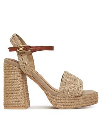 Tommy Hilfiger Espadrilles Rope Heel Platform Sandal FW0FW08425 Beige