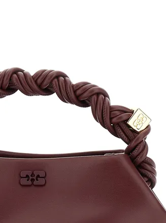Ganni Bou Mini Top Handle Bag - Red