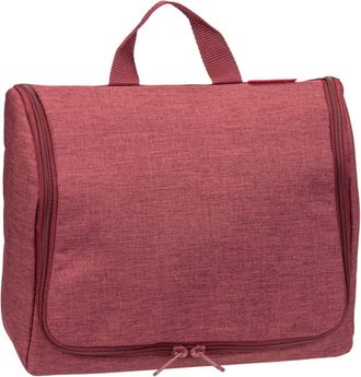 Reisenthel toiletbag XL Twist Maroon - praktischer Kulturbeutel mit Haken, wasserabweisendes Material
