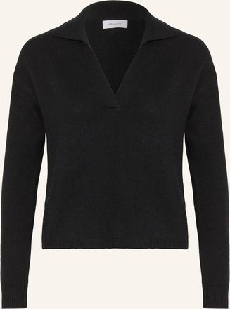 Darling Harbour Darling Harbour Strick-Poloshirt Aus Cashmere schwarz
