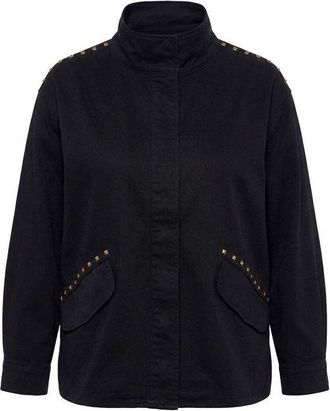 Angel Of Style Sommerjacke Jacke Boxy Fit Baumwolltwill Ziernieten