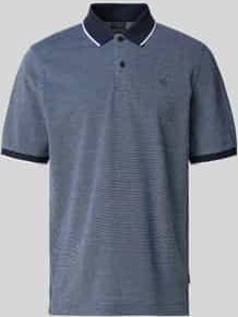 Bugatti Regular Fit Poloshirt mit Label-Stitching