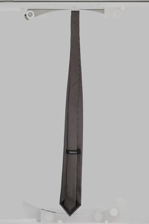 Ermenegildo Zegna Mulberry Silk Necktie - Brown