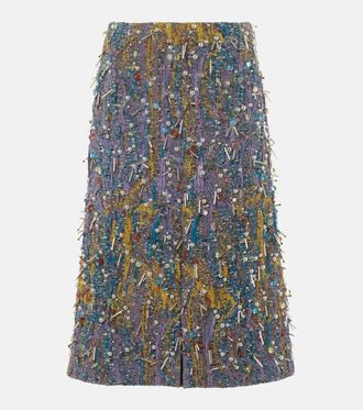 Dries Van Noten Jupe crayon à ornements