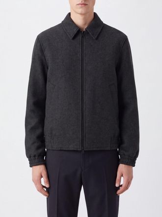 Closed Hemdjacke aus Wollmischung mit Rei&szlig;verschluss und elastischem Saum