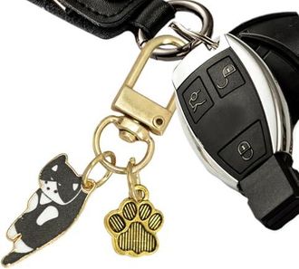 Generic Porte-clés chaton, joli porte-clés chaton, porte-clés exquis chat adorable, porte-clés esthétique de dessin animé amusant, chatons suspendus pour homm