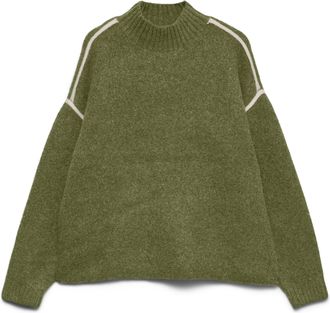 Vero Moda Vmboom Ls Highneck Piping Pullover Noos