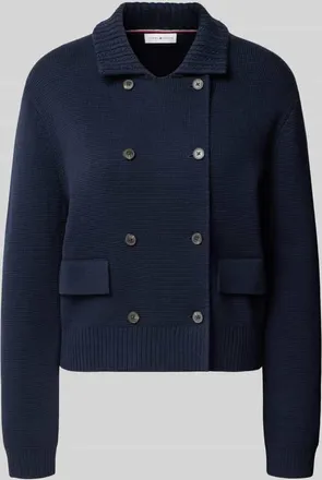 Tommy Hilfiger Strickjacke mit doppelreihiger Knopfleiste