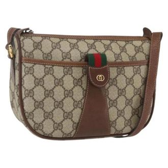 Gucci Sac bandouli&egrave;re en plastique Pre-owned - Femme - Pre-owned - Beige - Taille: ONE Size