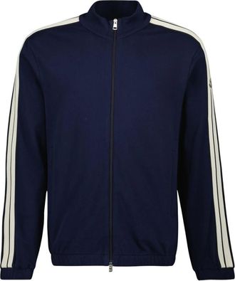 Moncler Homme, Sweatshirts et sweats &agrave; capuche, Bleu, Taille: M Gilet zipp&eacute;
