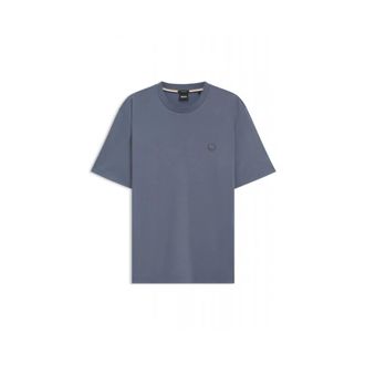 HUGO BOSS Homme, Tops, Bleu, Taille: XL T-shirt Boss en coton merceris&eacute; avec monogramme Double B